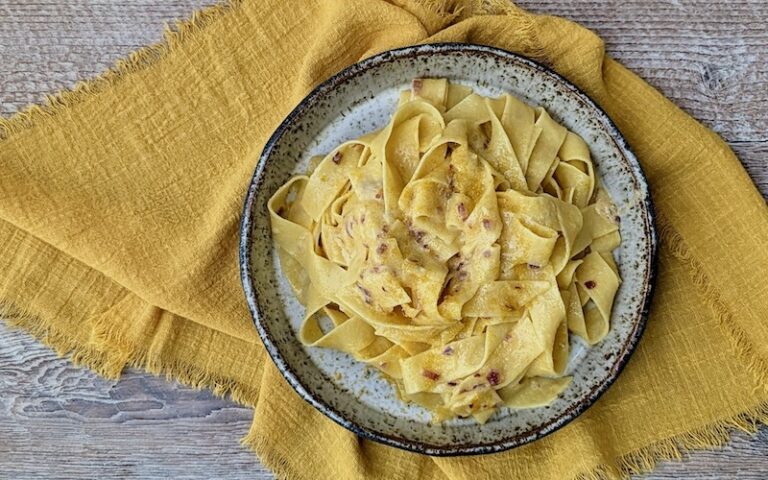 Bottarga Pasta: Easy & Tasty Pappardelle with Bottarga & Lemon
