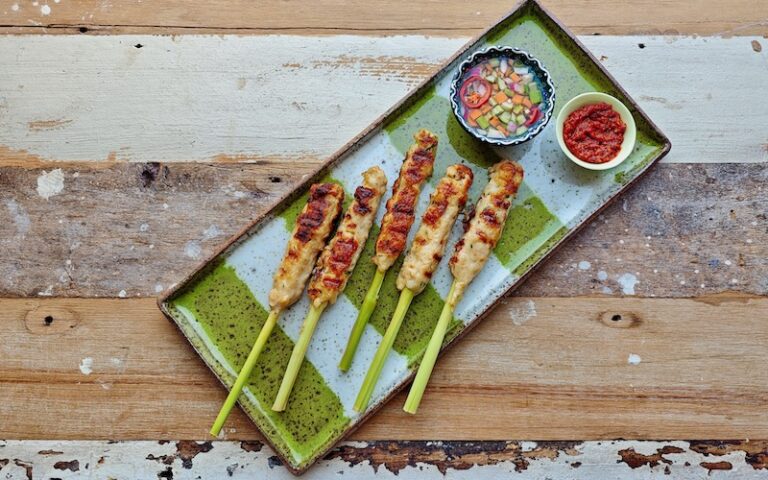 Sate Lilit Ikan - Balinese Minced Seafood Satay
